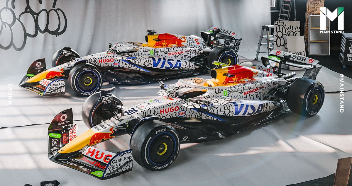 HUGO X Slawn ออกแบบลายรถแข่งใหม่ให้ทีม Visa Cash App Racing Bulls ลุย ...