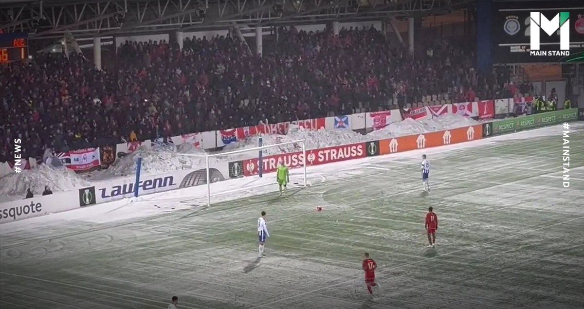 แฟนบอล "อาเบอร์ดีน" ปาหิมะใส่ผู้รักษาประตูทีมเฮลซินกิ จนเกมต้องหยุดเล่น ...