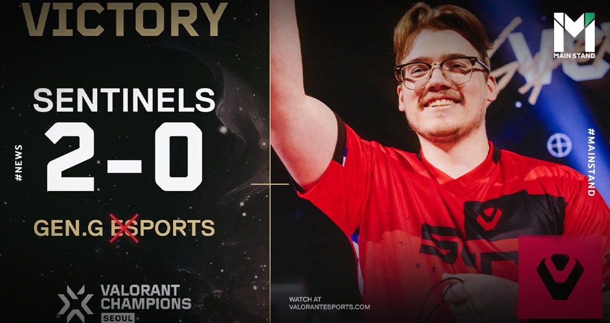 Gen.G Esports แชมป์ Pasific พ่าย Sentinels ตกรอบ VCT Champions
