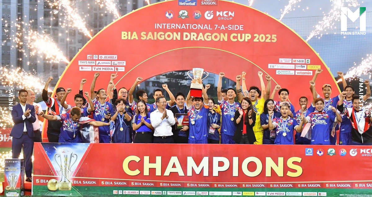 ทีมชาติไทย ชนะ เวียดนาม 5-1 คว้าแชมป์ศึกฟุตบอล 7 คน Bia Saigon Dragon ...